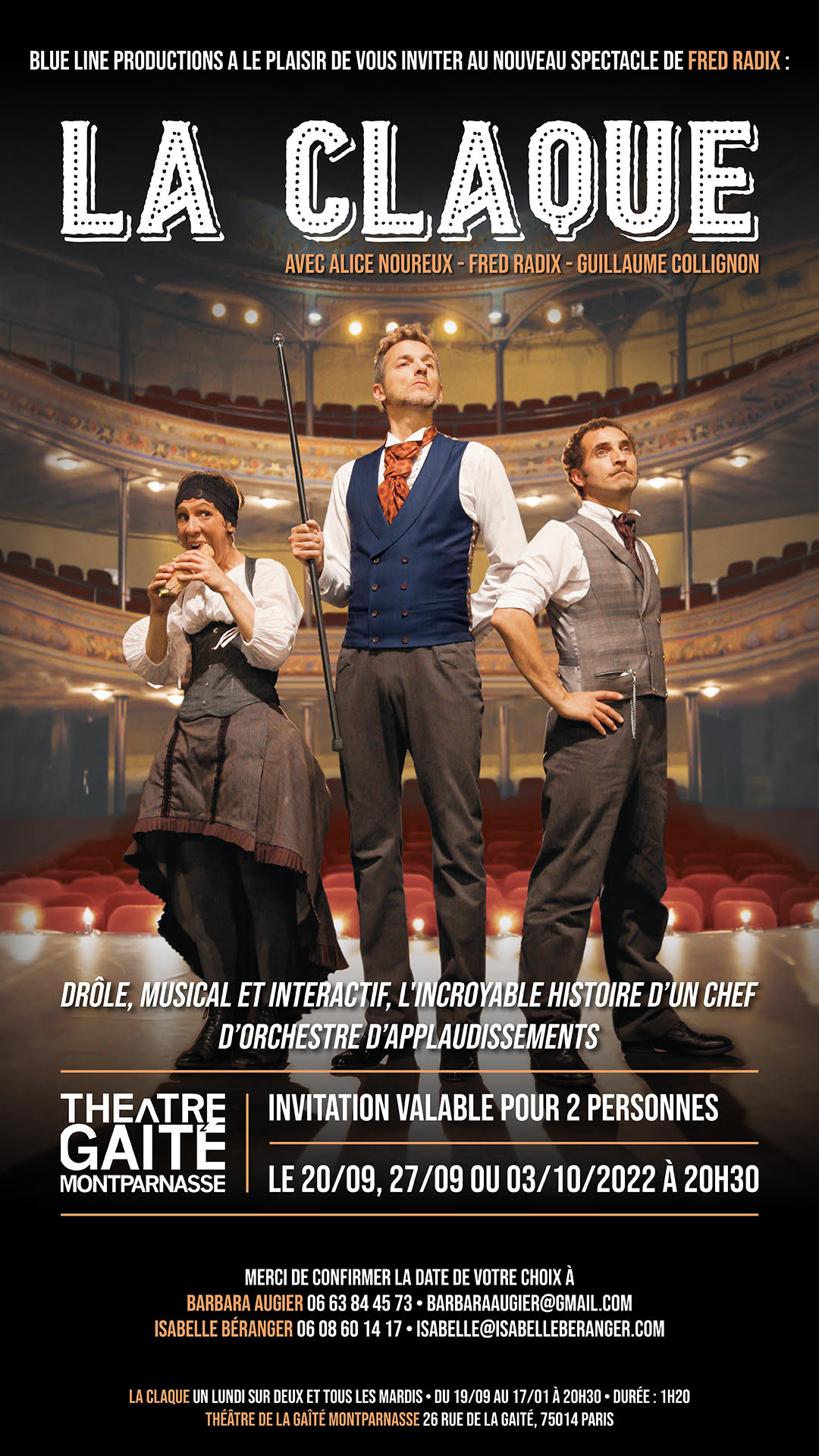 LA CLAQUE – THÉÂTRE DE LA GAÎTÉ-MONTPARNASSE | COUP DE THÉÂTRE